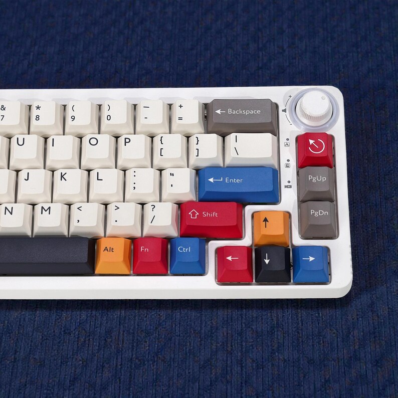 Retro Arcade 8-bit Keycap Set | Red & White Cherry Profile | PBT Dye ...