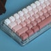 Pink Gradient Top Print Keycaps OEM Profile Keycaps Set PBT Material ...
