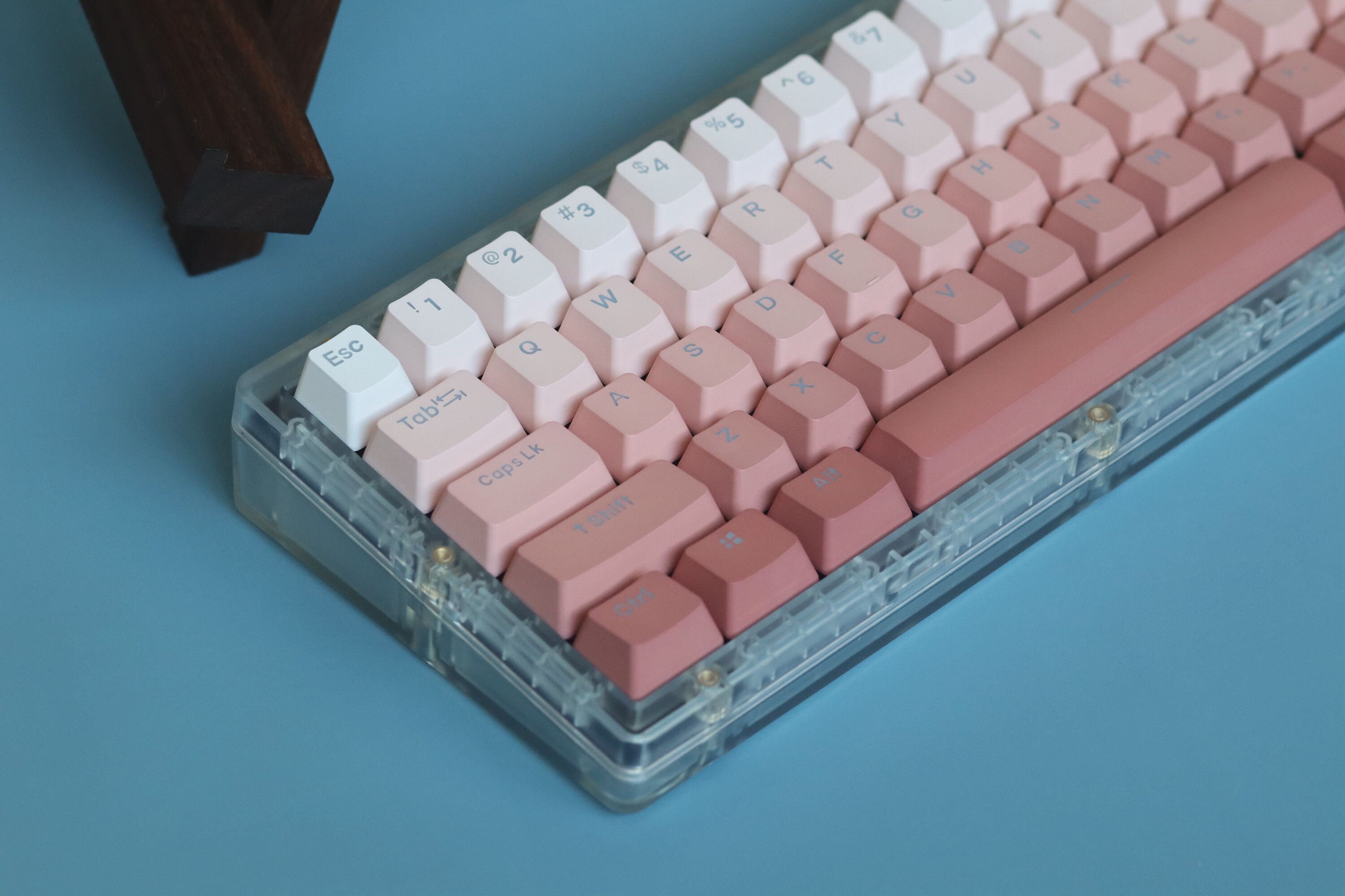 Pink Gradient Top Print Keycaps | OEM Profile Keycaps Set | PBT ...