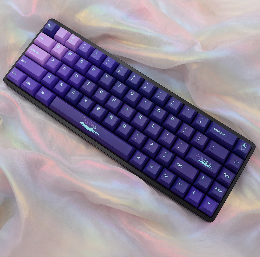 GMK Northern Lights Keycaps KCA Profile Keycaps Set Pbt - Etsy