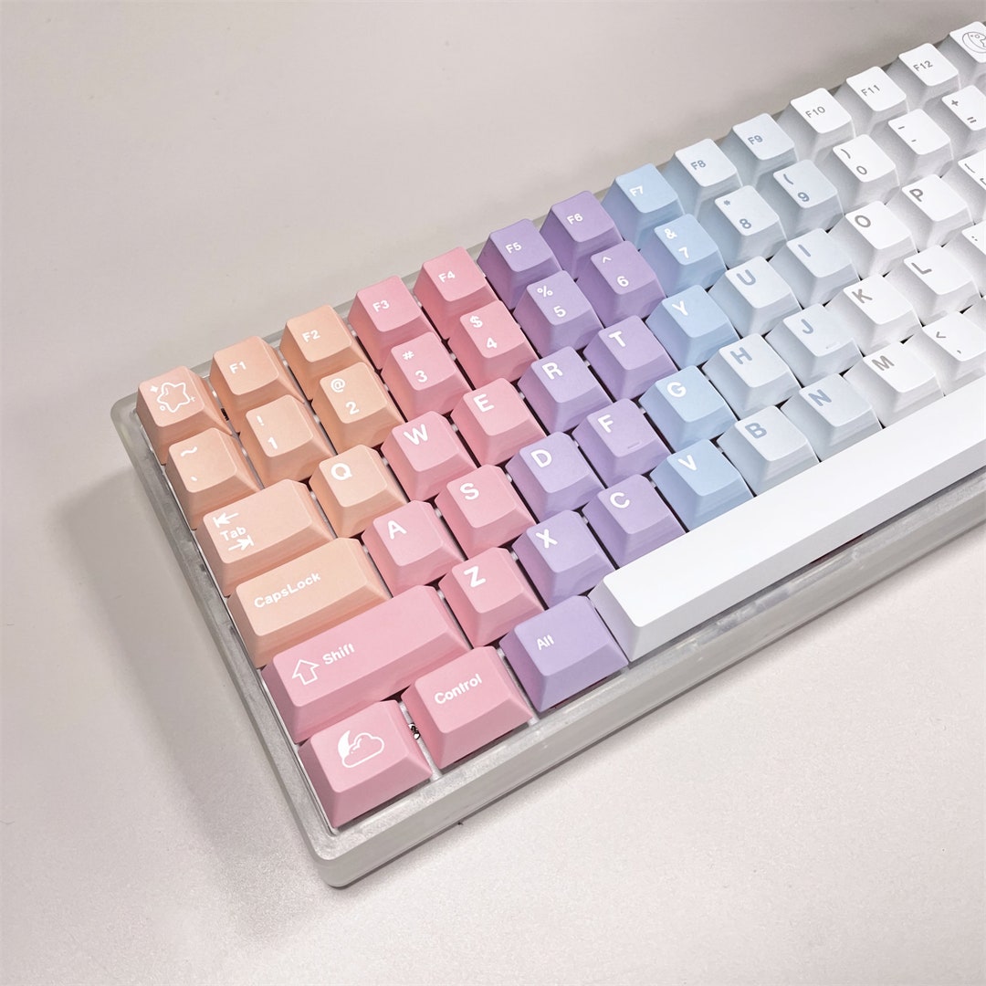 GMK Dreams Gradient Keycaps Cherry Profile Keycaps Set PBT - Etsy