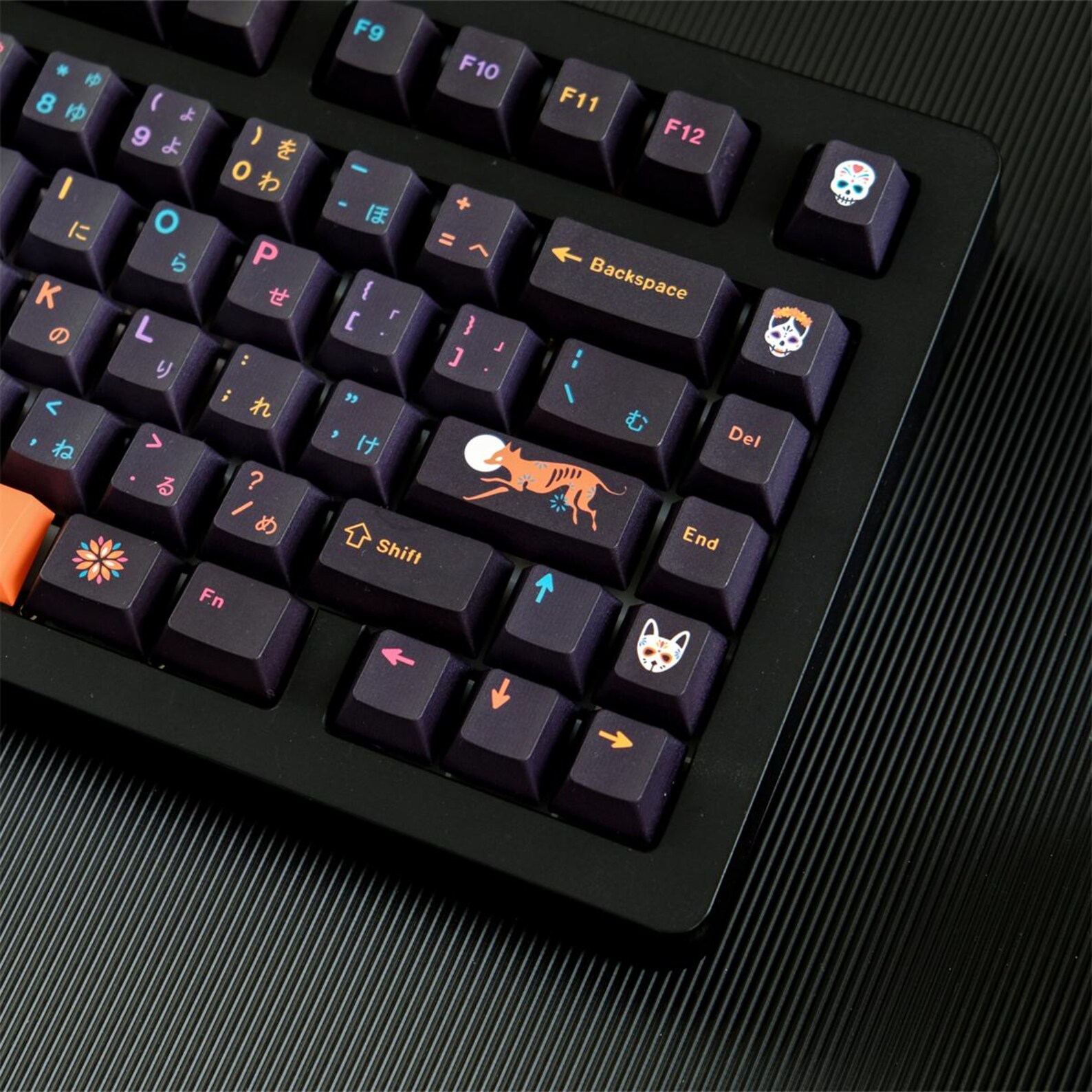 Mictlan Japanese PBT Keycap Set | 5-side Dye-sub | Cherry Profile | 129 ...