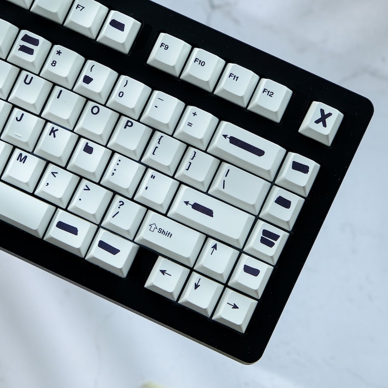 GMK Redacted Keycaps Cherry Profile Keycaps Set PBT - Etsy