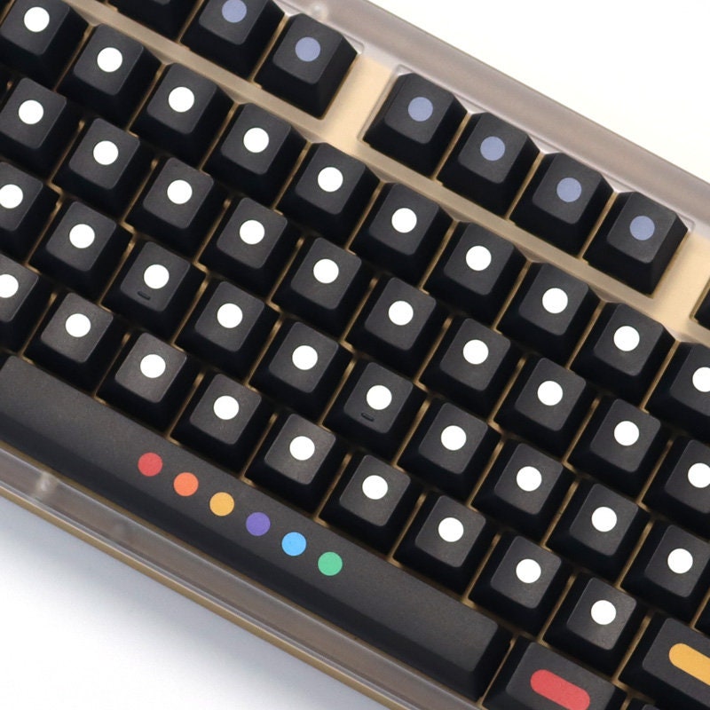 GMK Black Dots Keycaps | Cherry Profile Keycaps Set | PBT Material ...