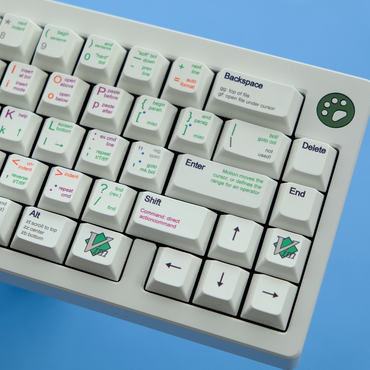 GMK Vim Theme Keycaps | Cherry Profile Keycaps Set | PBT Material ...
