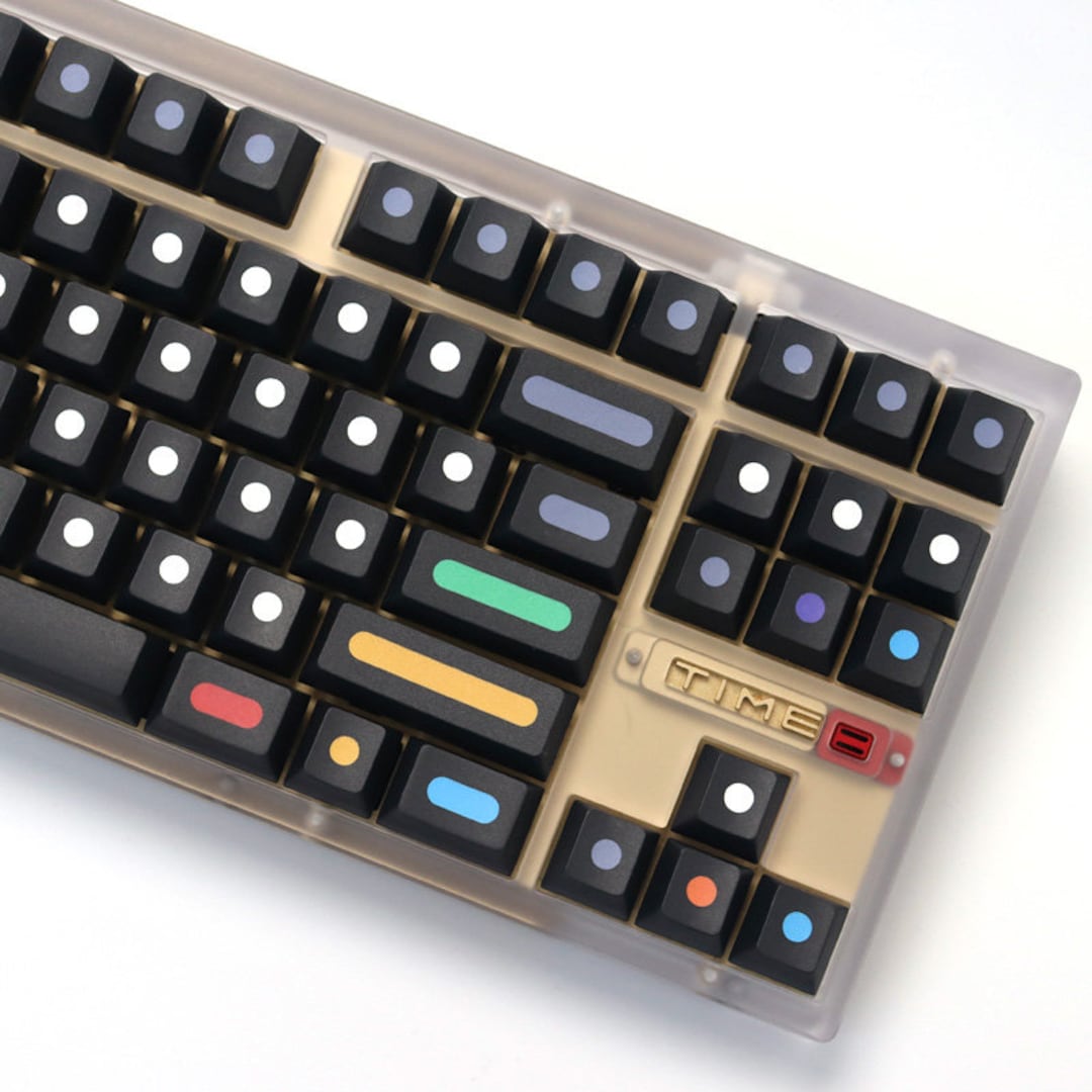 GMK Black Dots Keycaps | Cherry Profile Keycaps Set | PBT Material ...