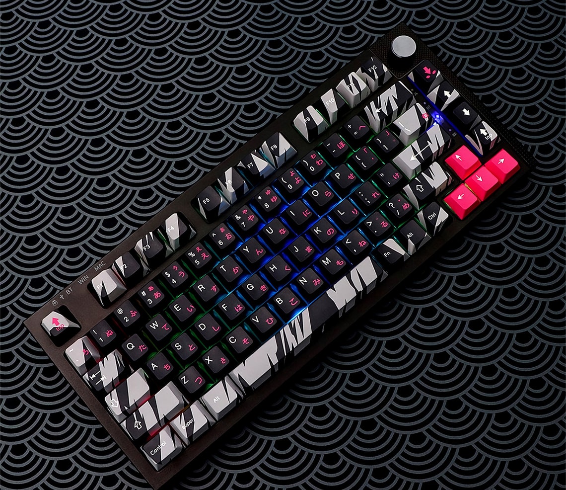 Japanese Camouflage Keycaps Cherry Profile Keycaps Set PBT - Etsy