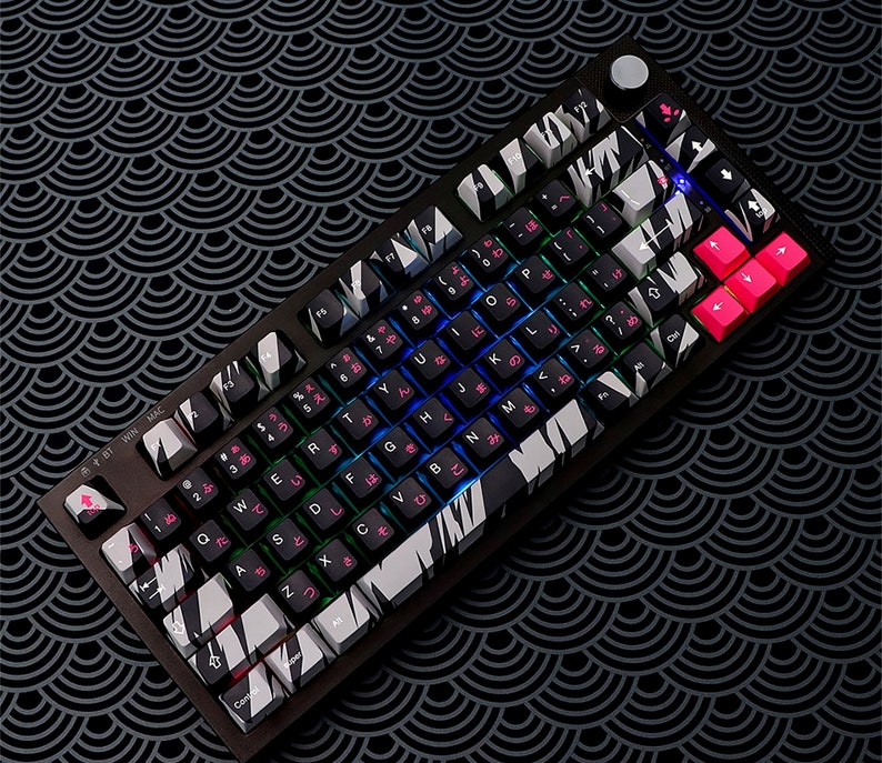 Japanese Camouflage Keycaps Cherry Profile Keycaps Set PBT - Etsy