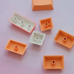 GMK Peaches N Cream Keycaps | Cherry Profile Keycaps Set | PBT Material ...