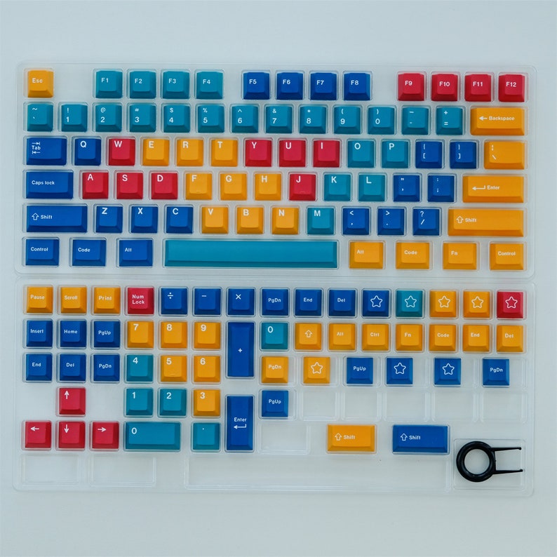 GMK Color Panels Keycaps | Cherry Profile Keycaps Set | PBT Material ...