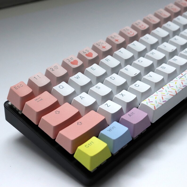 Backlight Ice Cream Keycaps OEM Profile Keycaps Set PBT Material ...