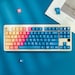 Vilebloom Colorful Gradient Keycaps Cherry Profile Keycaps Set PBT ...