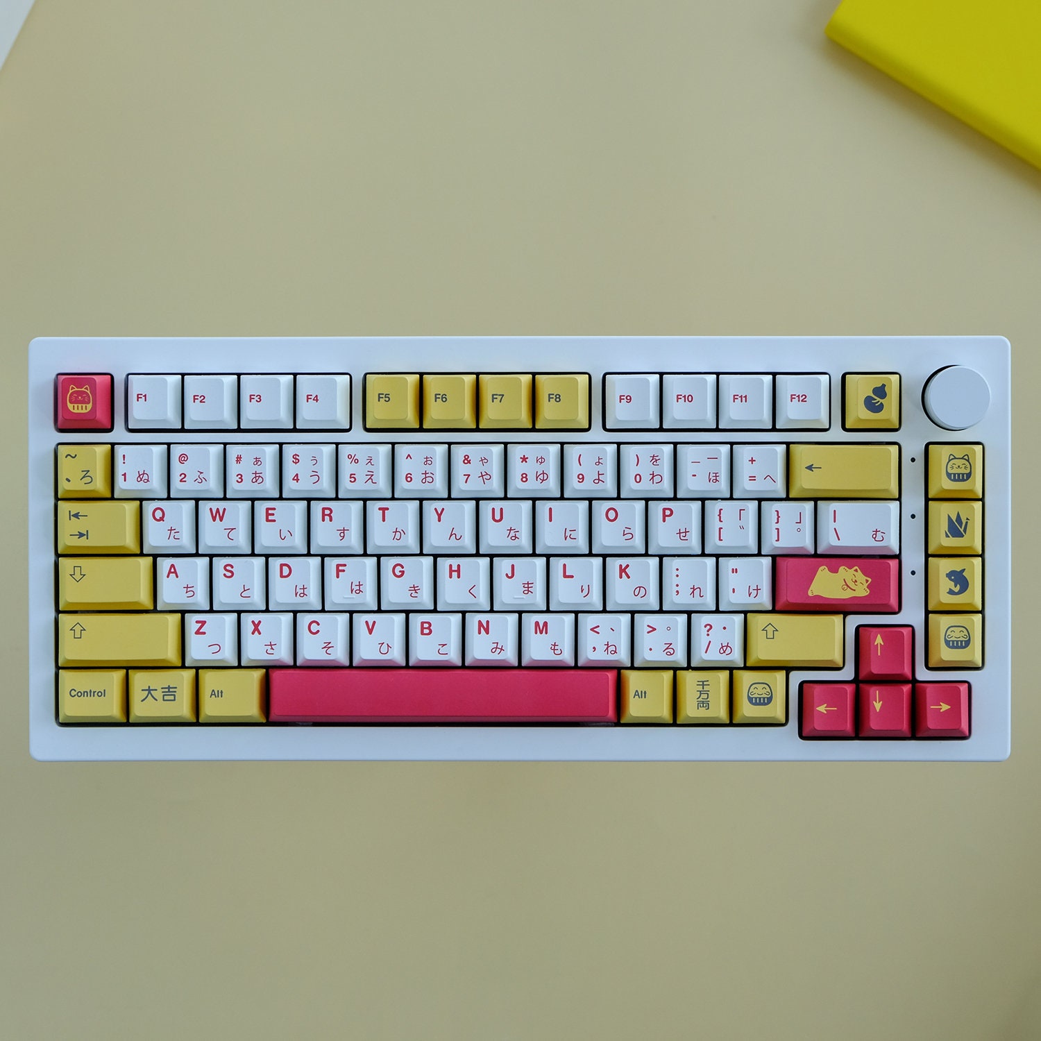 GMK Lucky Cat Keycaps | Cherry Profile Keycaps Set | PBT Material ...