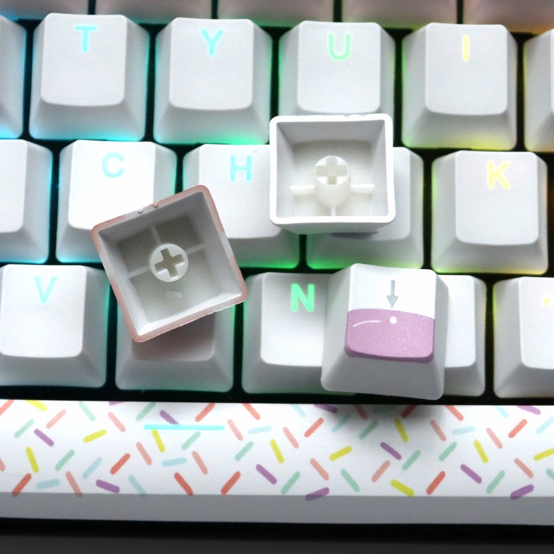 Backlight Ice Cream Keycaps OEM Profile Keycaps Set PBT Material ...