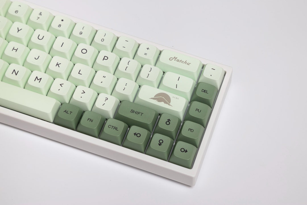 Matcha Theme Keycaps XDA Profile Keycaps Set PBT Material - Etsy