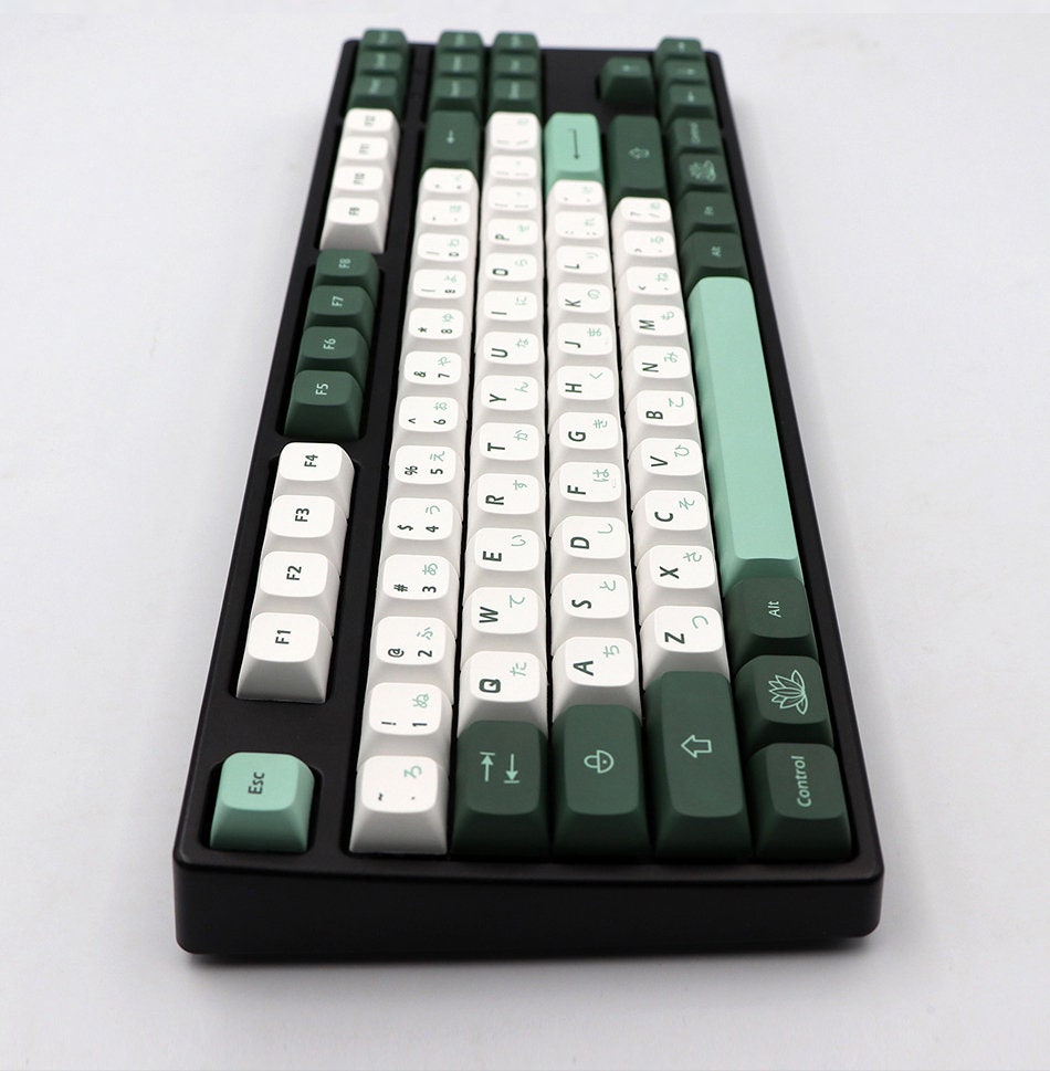 Gmk Green Botanical Keycaps XDA Profile Keycaps Set PBT Material Keycap ...