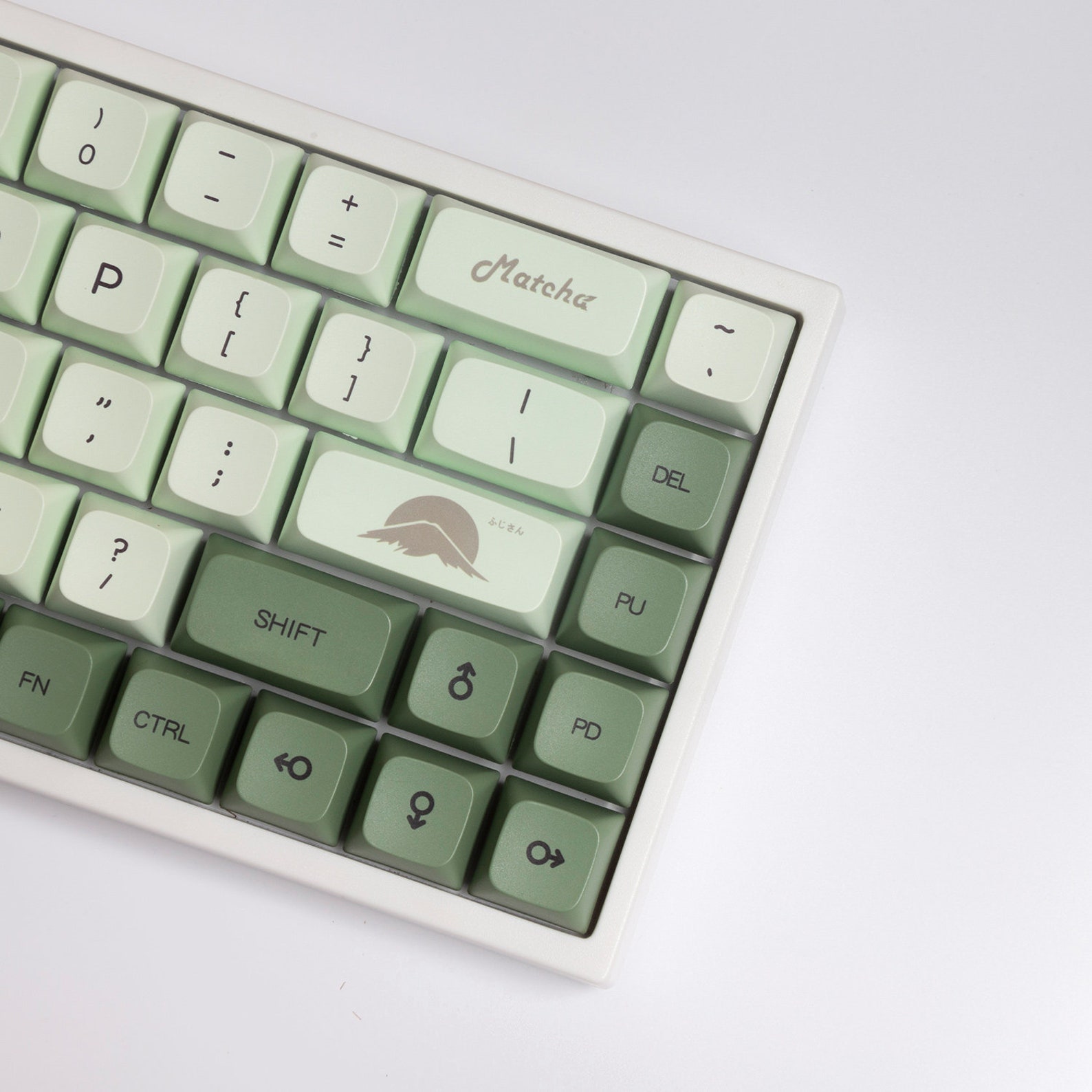 Matcha Theme Keycaps XDA Profile Keycaps Set PBT Material - Etsy