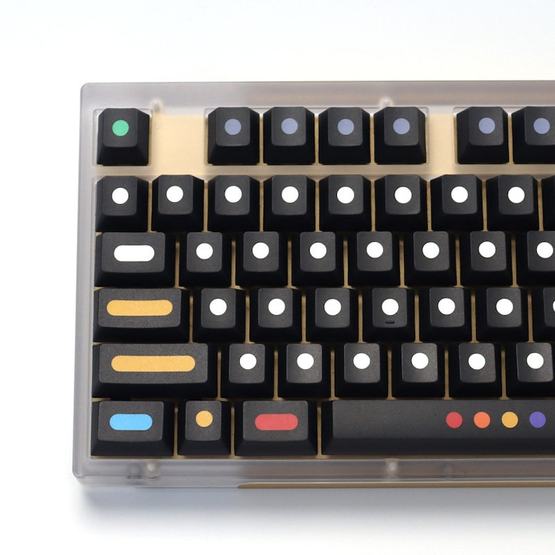 GMK Black Dots Keycaps | Cherry Profile Keycaps Set | PBT Material ...