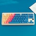 Vilebloom Colorful Gradient Keycaps Cherry Profile Keycaps Set PBT ...