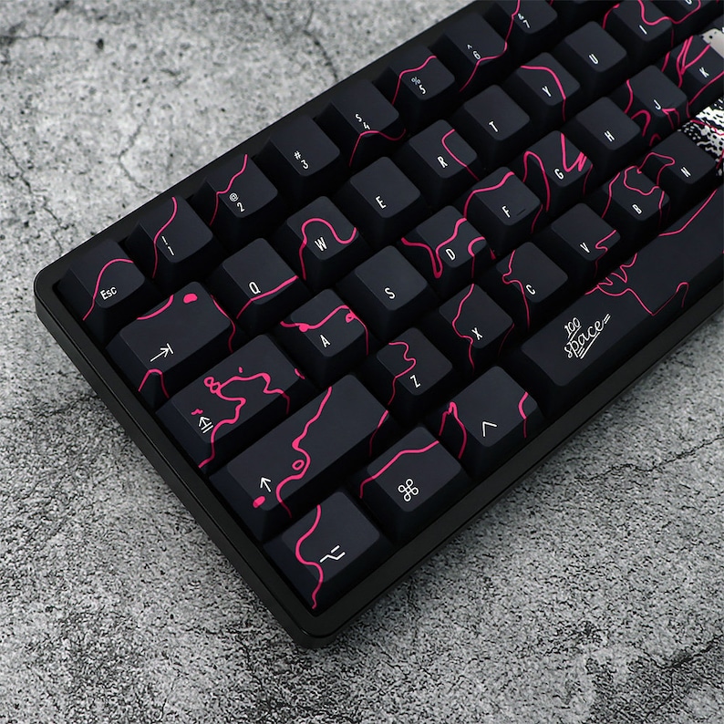 GMK Graffiti Keycaps Cherry Profile Keycaps Set PBT Material Keycaps ...