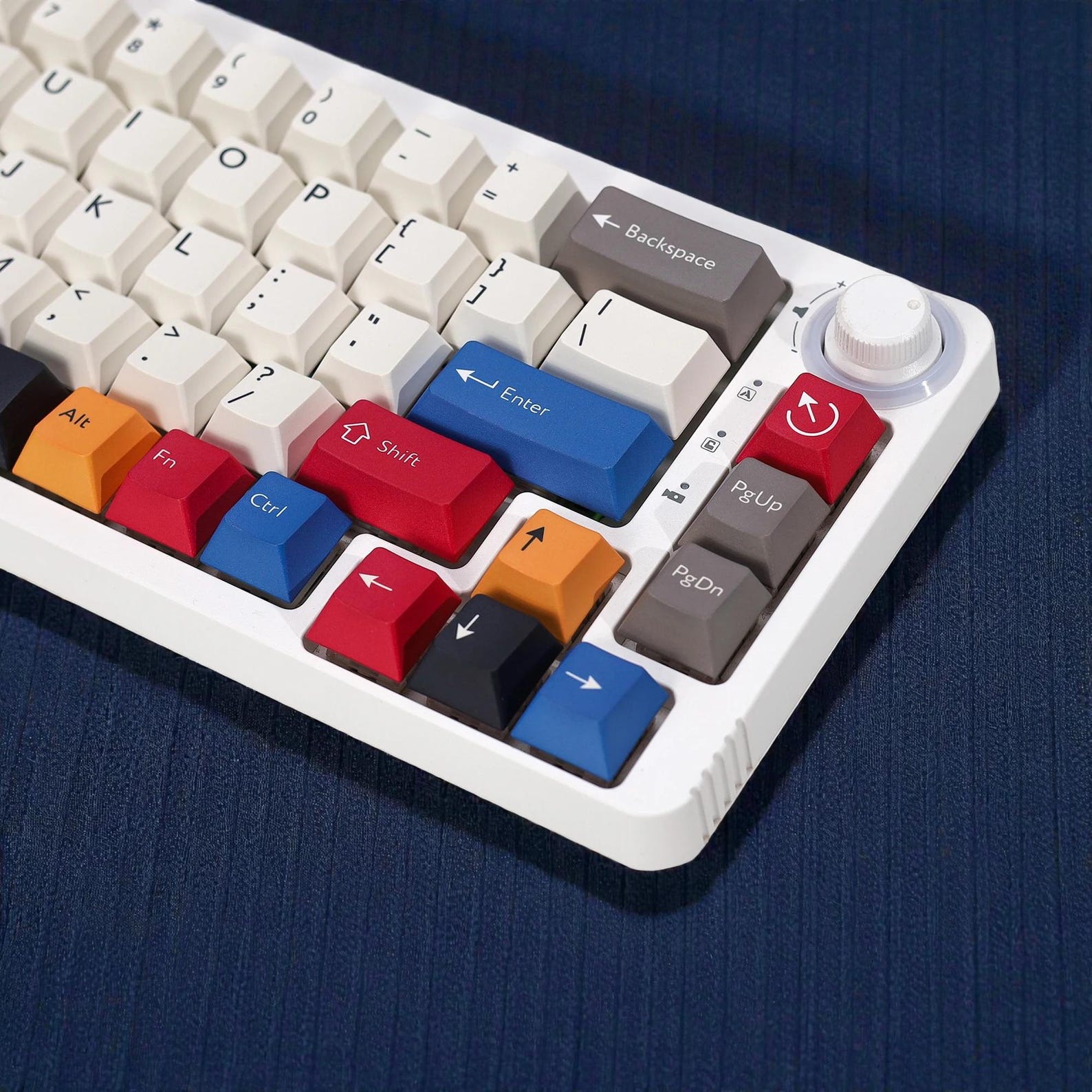 Retro Arcade 8-bit Keycap Set | Red & White Cherry Profile | PBT Dye ...