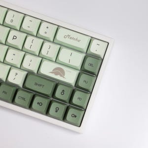 Matcha Theme Keycaps | XDA Profile Keycaps Set | PBT Material | Keycaps ...