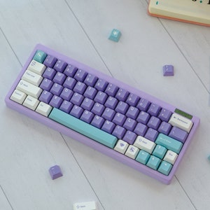 GMK R Mulan Purple Theme Keycaps | Cherry Profile Keycaps Set | PBT ...