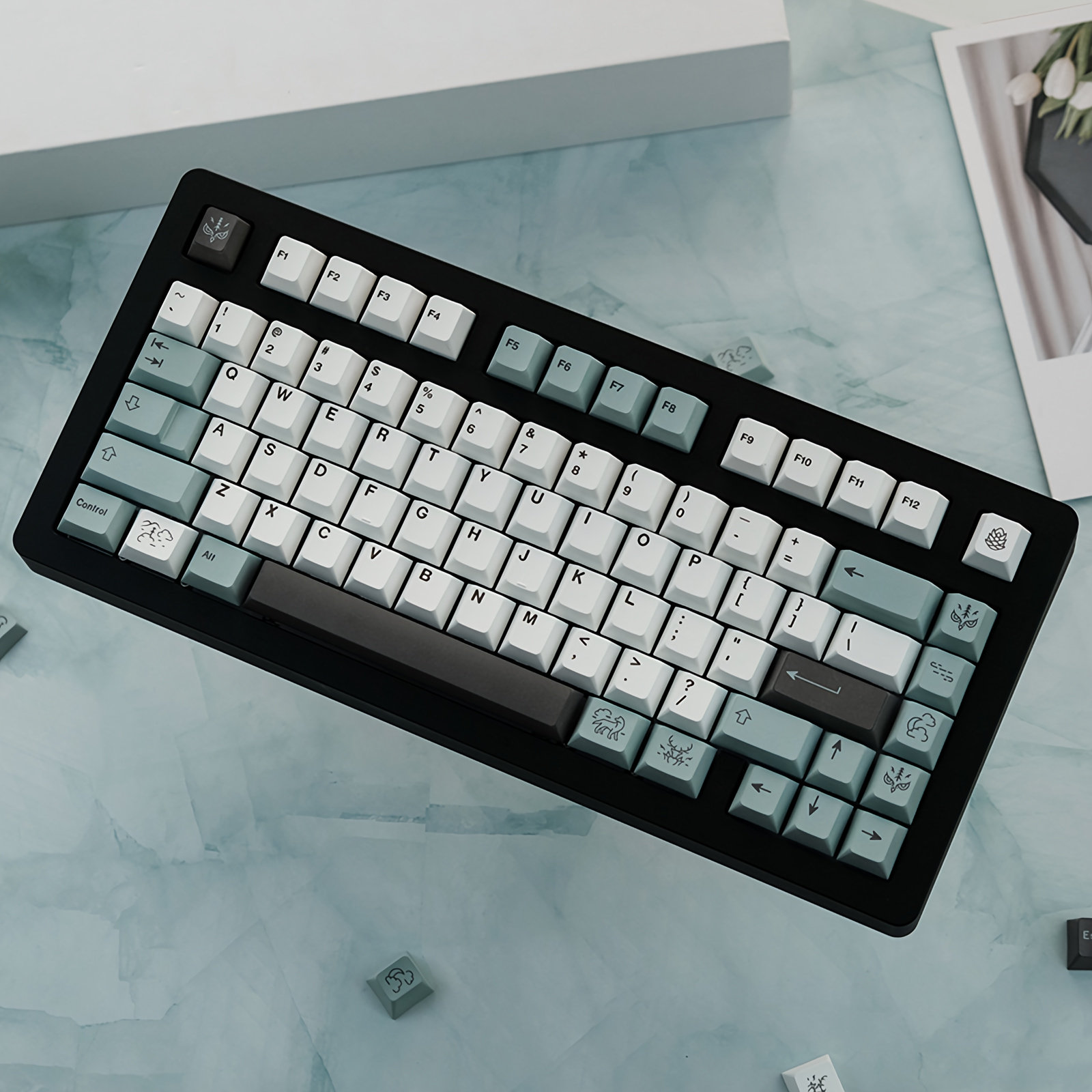 GMK November Fog Keycaps Cherry Profile Keycaps Set PBT Material ...