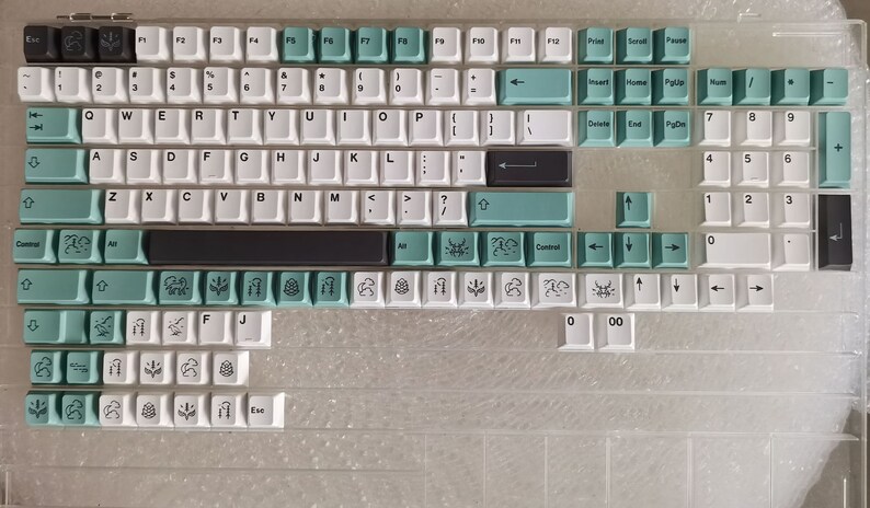 GMK November Fog Keycaps | Cherry Profile Keycaps Set | PBT Material ...