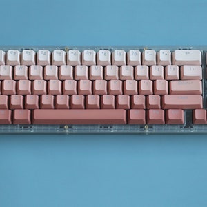 Pink Gradient Top Print Keycaps | OEM Profile Keycaps Set | PBT ...
