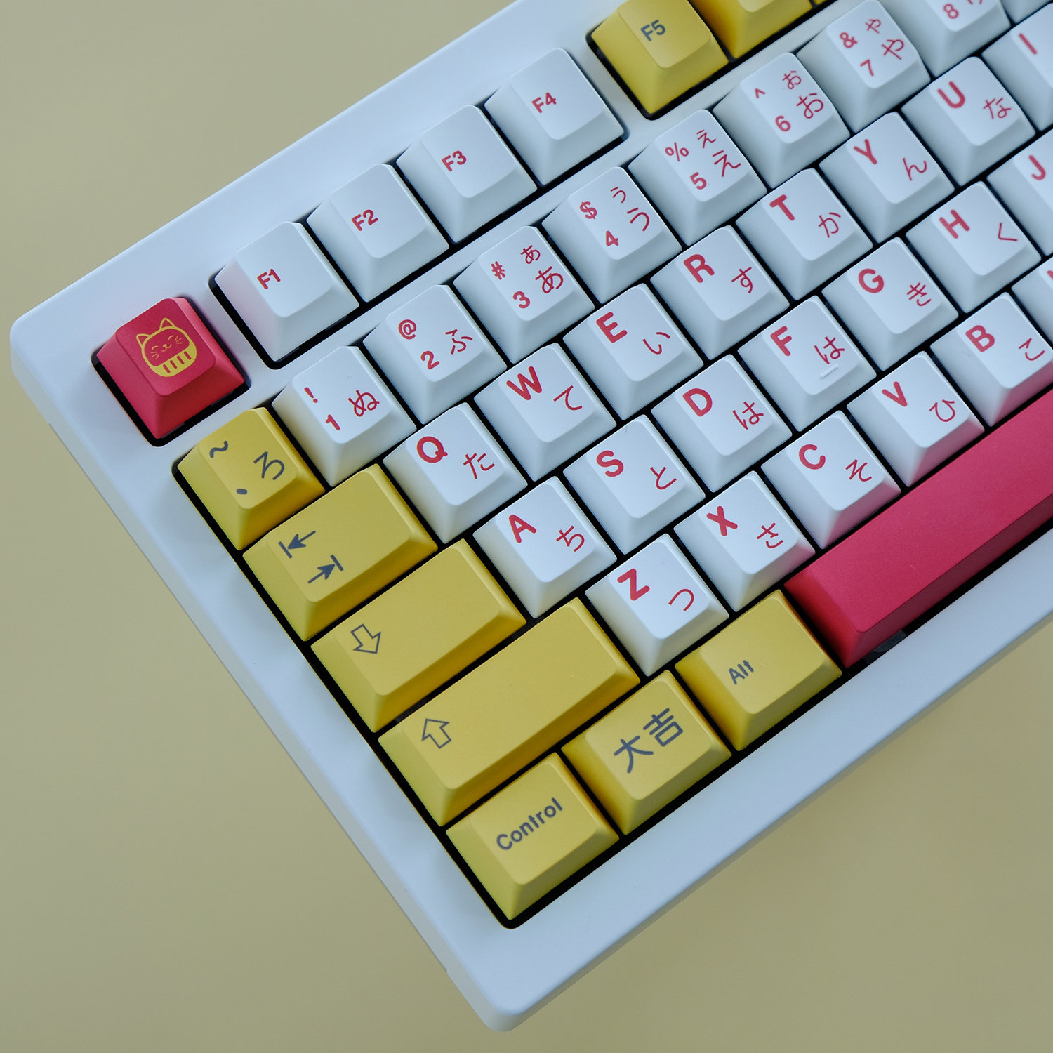 GMK Lucky Cat Keycaps | Cherry Profile Keycaps Set | PBT Material ...
