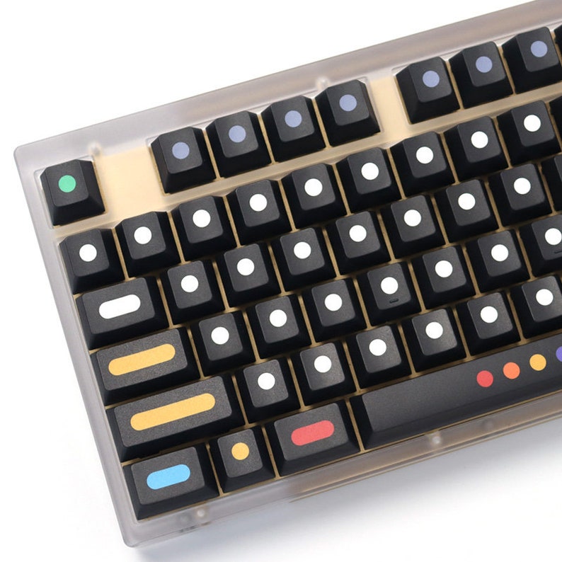 GMK Black Dots Keycaps | Cherry Profile Keycaps Set | PBT Material ...