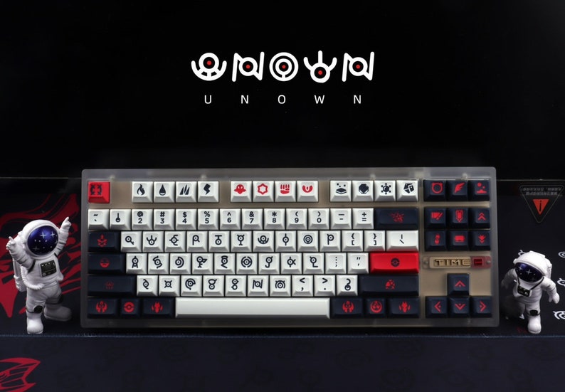 Unown Keycaps | KCA Profile Keycaps Set | PBT Material | Keycaps for MX ...