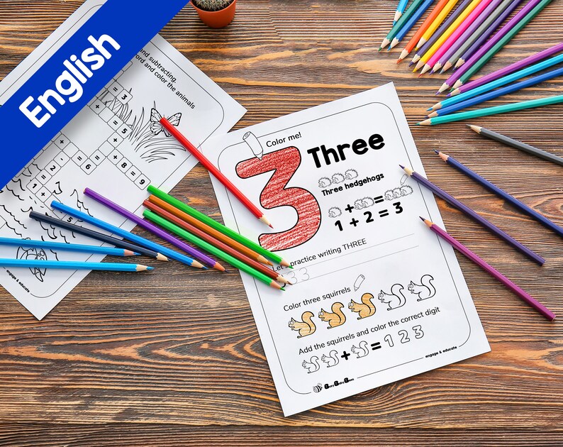 Maths Busy Book Printable Activities Preschool Curriculum - Etsy