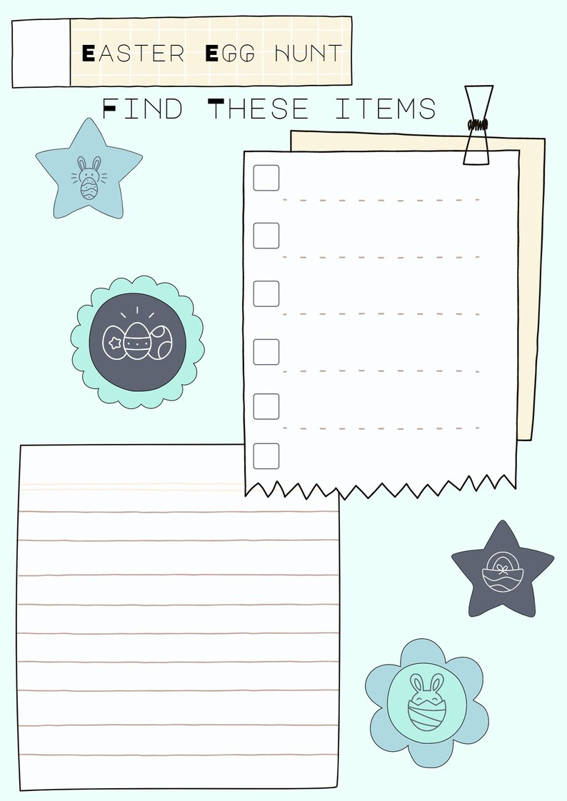 Easter Egg Hunt Printable - Etsy