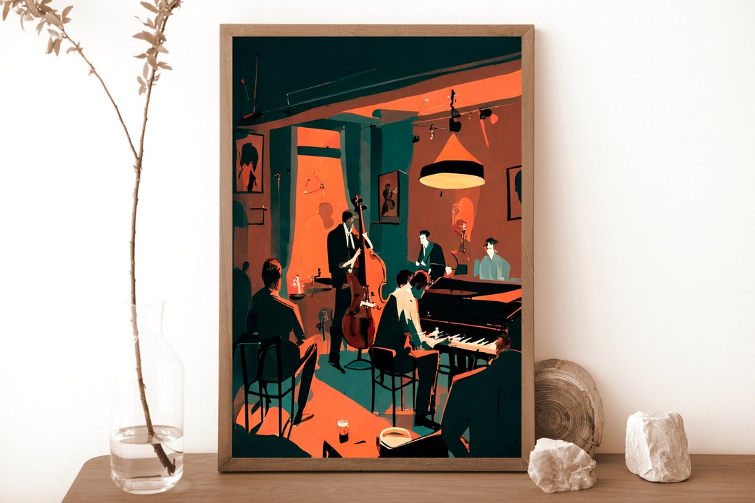 Jazz Music Wall Art, Sweet Music Digital Art Print, Jazz Festival Wall ...