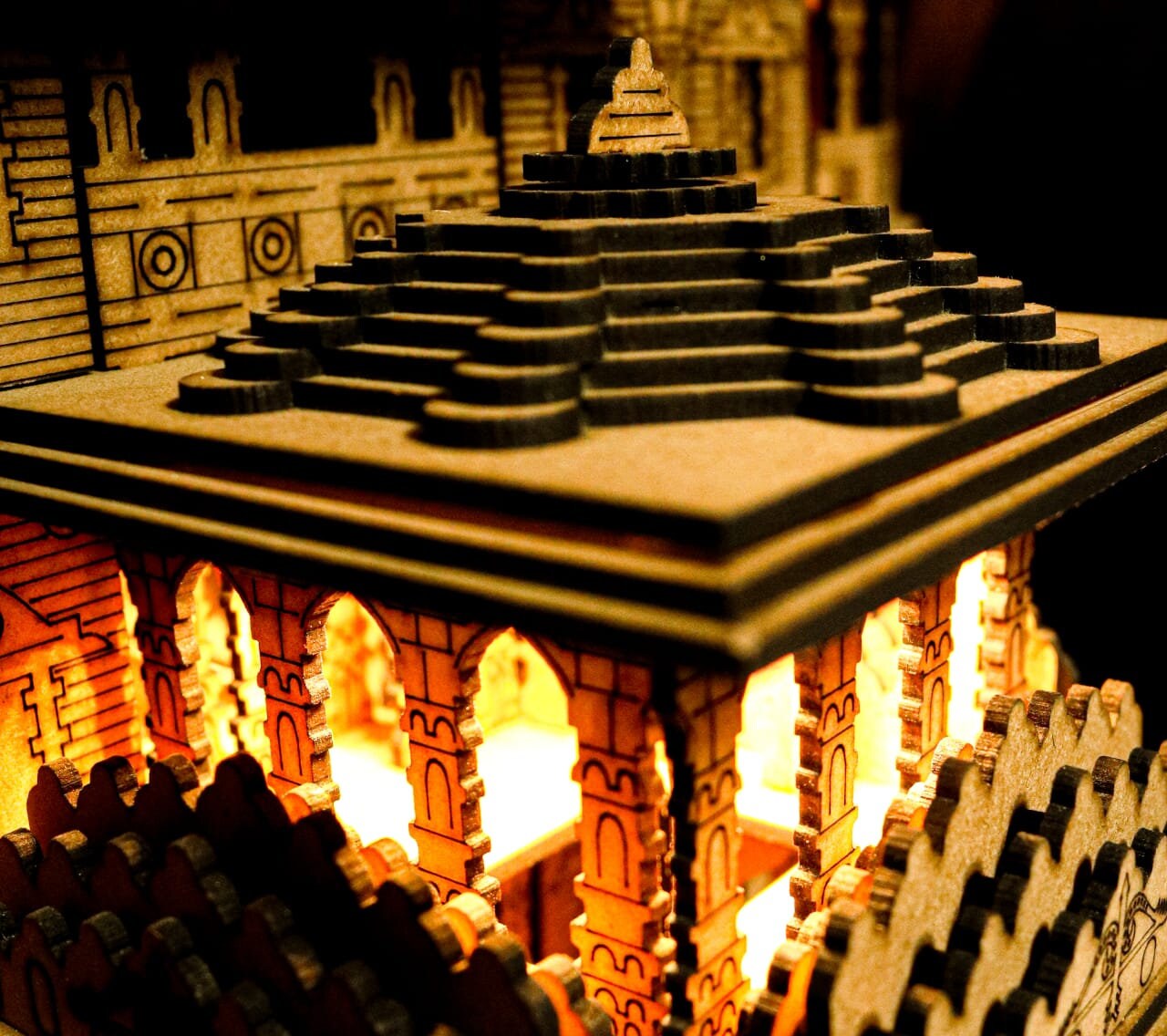 Shri Ram Mandir 14x24inch Laser Cut Files SVG DXF & CDR - Etsy