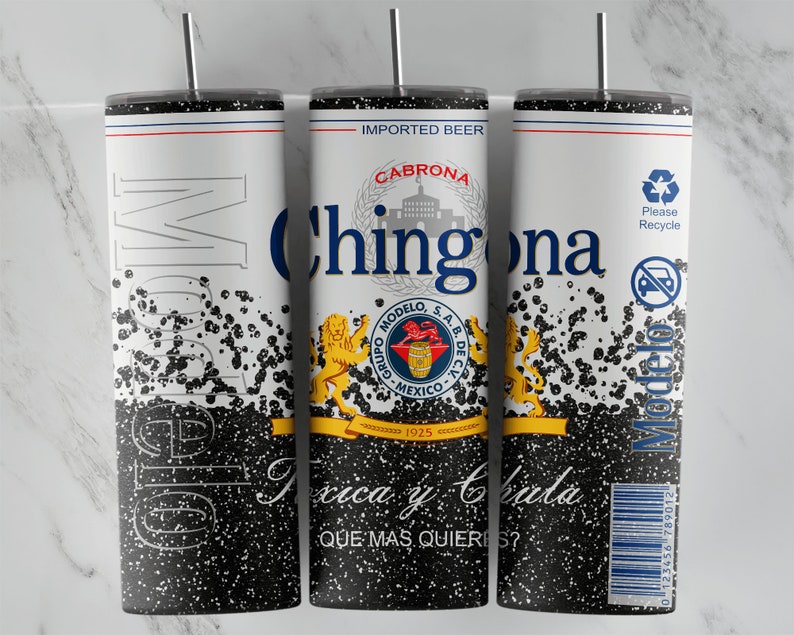 Chingona Glitter Tumbler Design Bundle, for 20oz Skinny Cups ...