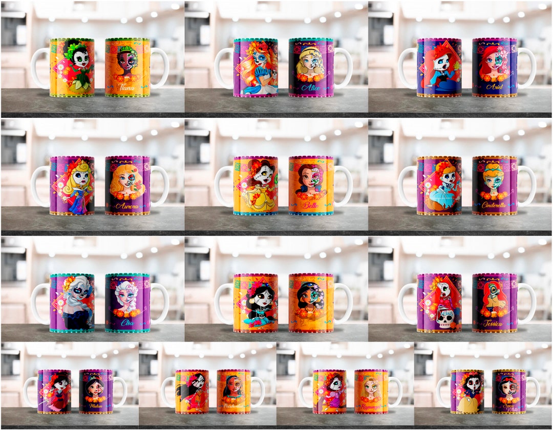 13 Cartoon Mug Design Bundle, for 12oz & 15oz Mugs, Sublimation Design ...