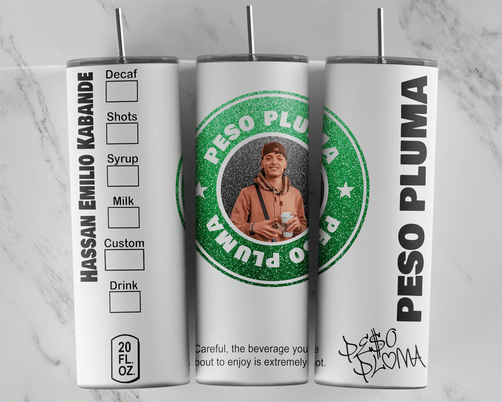 Peso Pluma Tumbler Design, Sublimation PNG for 20oz Skinny Cup, Can ...