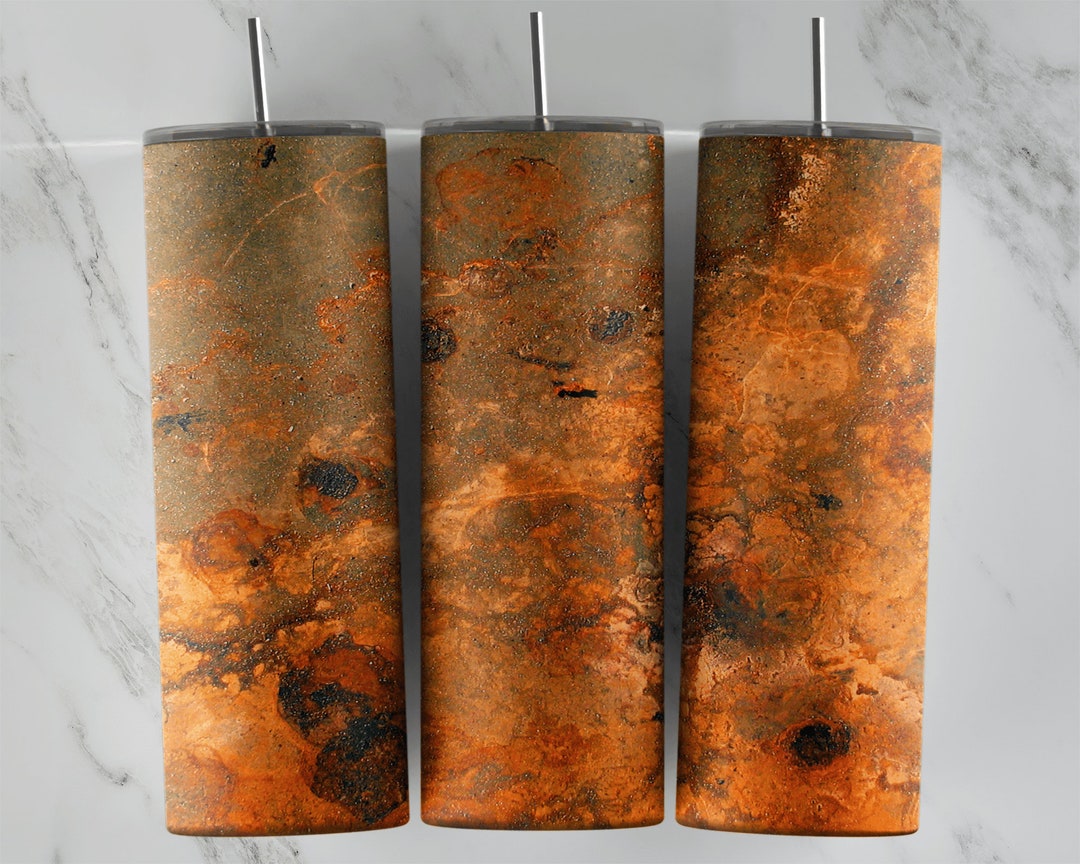 Rusted Metal Tumbler Design, for 20oz Tumbler, Sublimation Design ...