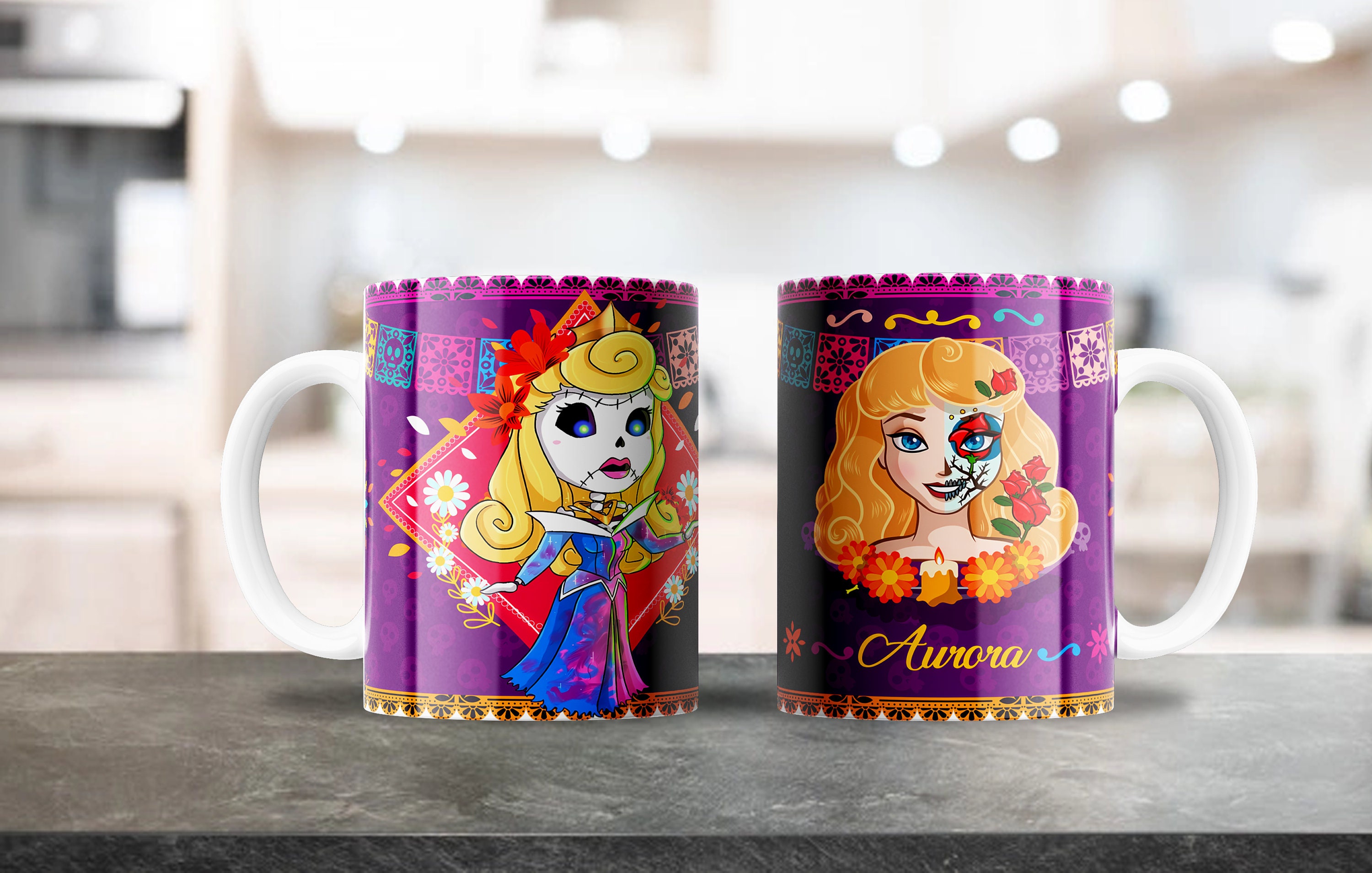13 Cartoon Mug Design Bundle, for 12oz & 15oz Mugs, Sublimation Design ...