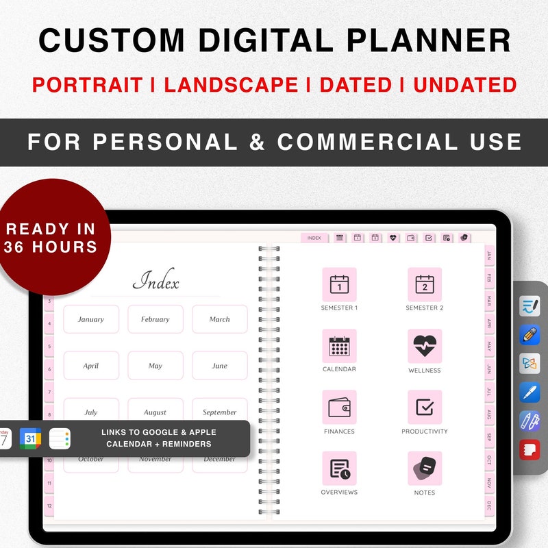Custom Planner - Etsy