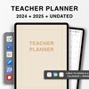 2024 2025 Digital Teacher Planner, Dark Mode Dated Undated Lesson ...