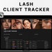 Lash Client Tracker | Notion Template | Lash Client Record Book | Client Planner for Notion ...