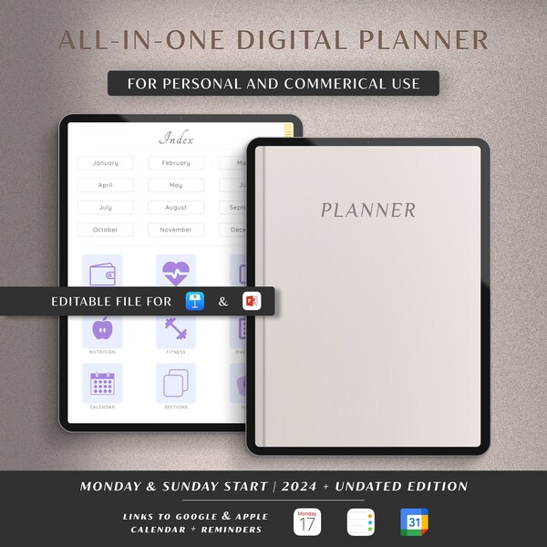 Digital Planner One Note - Etsy