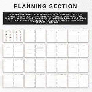 Undated Digital Teacher Planner, Undated Lesson Planner, Academic ...