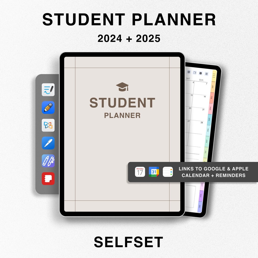 2024 2025 Student Planner, iPad Planner, Digital Goodnotes Planner ...