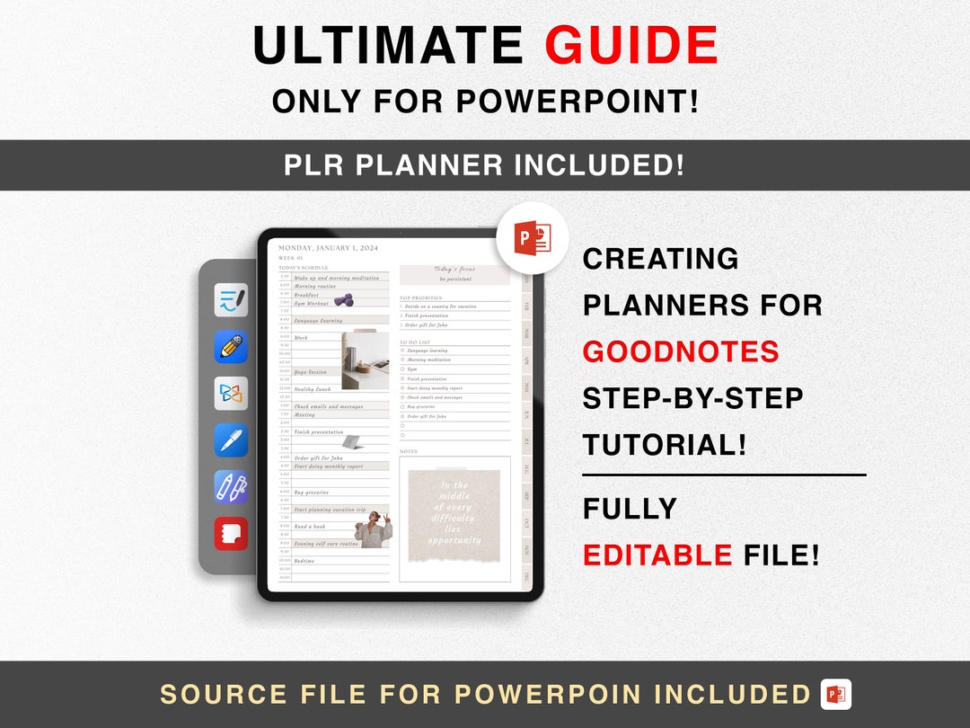 How to Create Digital Planner for Goodnotes | PLR Digital Planner ...