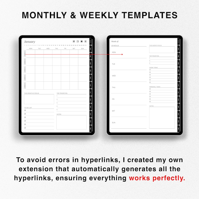 Digital Planner | iPad Planner | Goodnotes Planner | Minimalist Planner ...